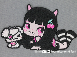 Charuca Cute Gothic - het schattige vampier meisje - applicatie 96x60mm ...
